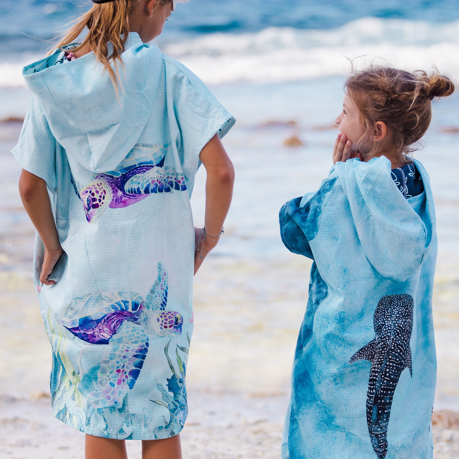 Kids Ponchos | Turtle Design | Kids 4 - 9 years – Ocean Armour