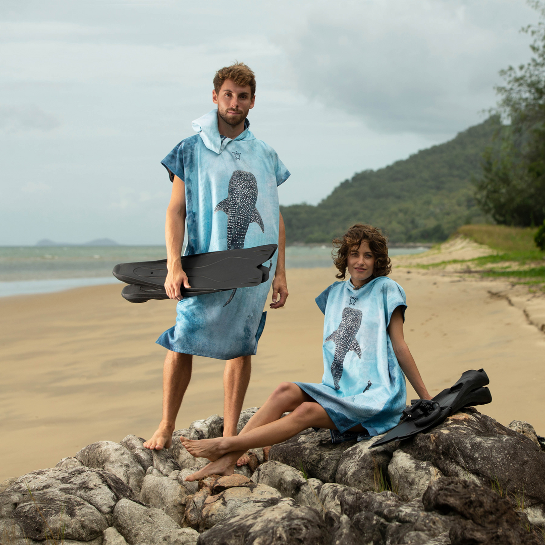 Changing Poncho Towel - Whale Shark – Ocean Armour