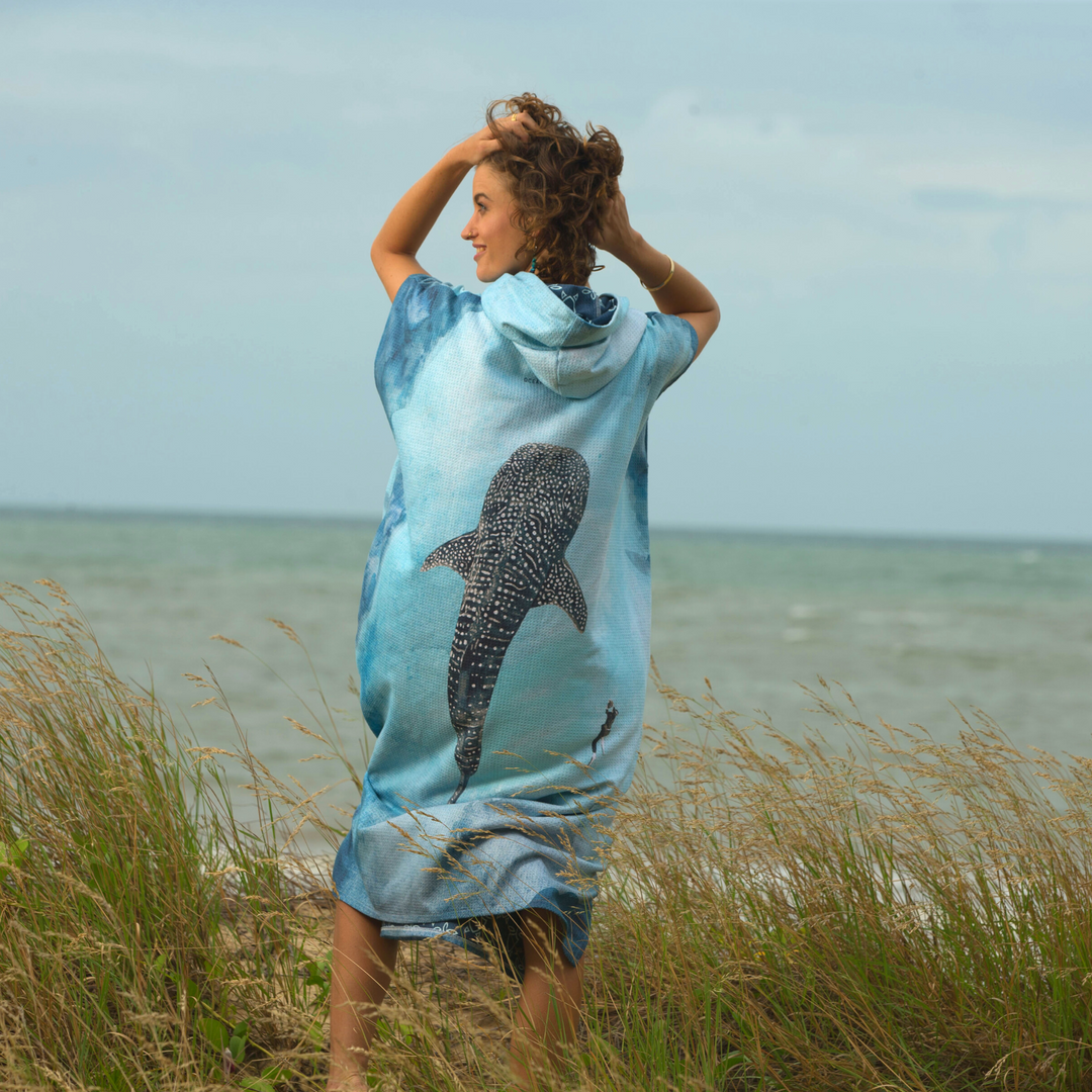Changing Poncho Towel - Whale Shark – Ocean Armour